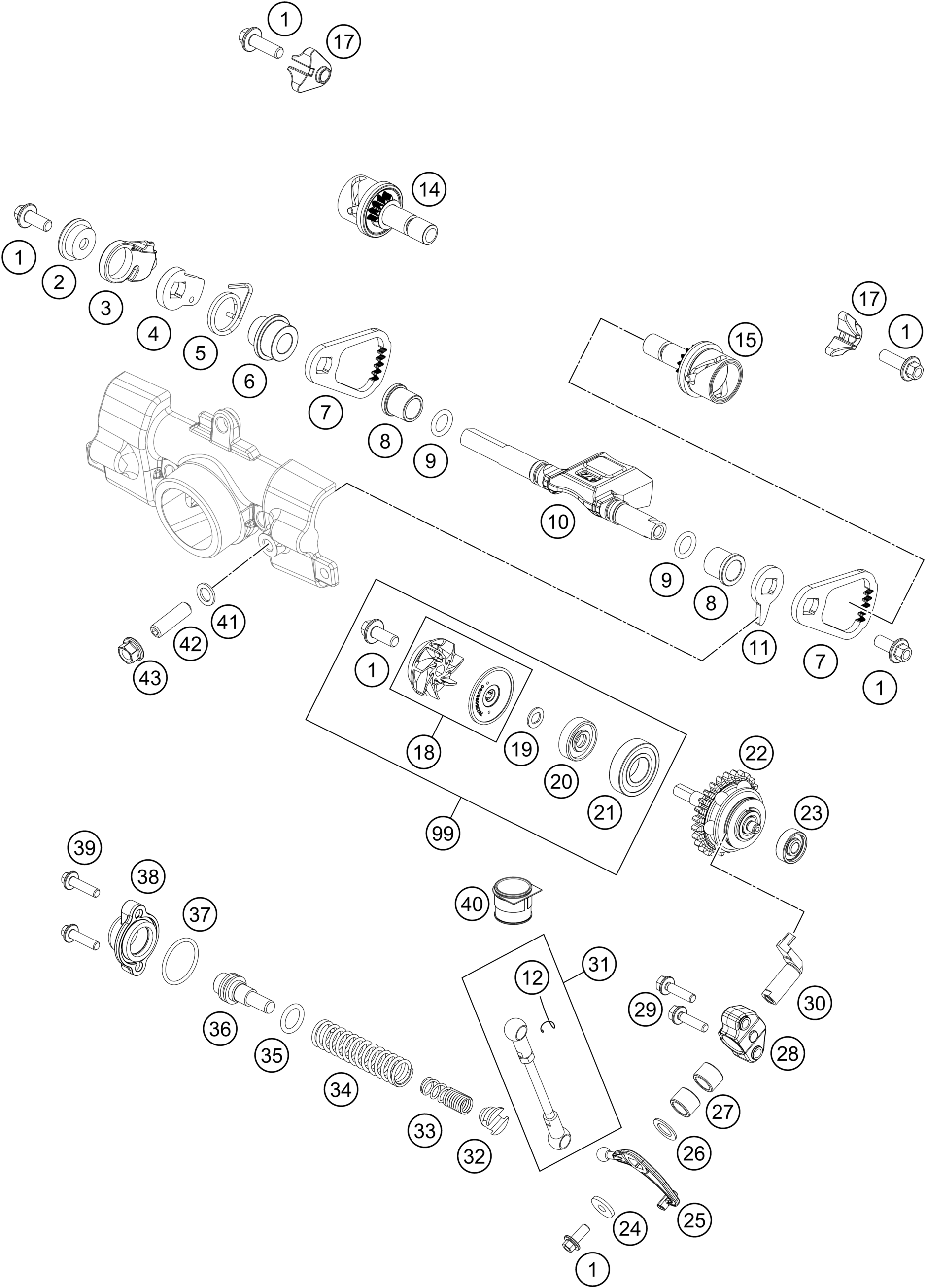 Avgasport till KTM 85 SX 19/16 2019